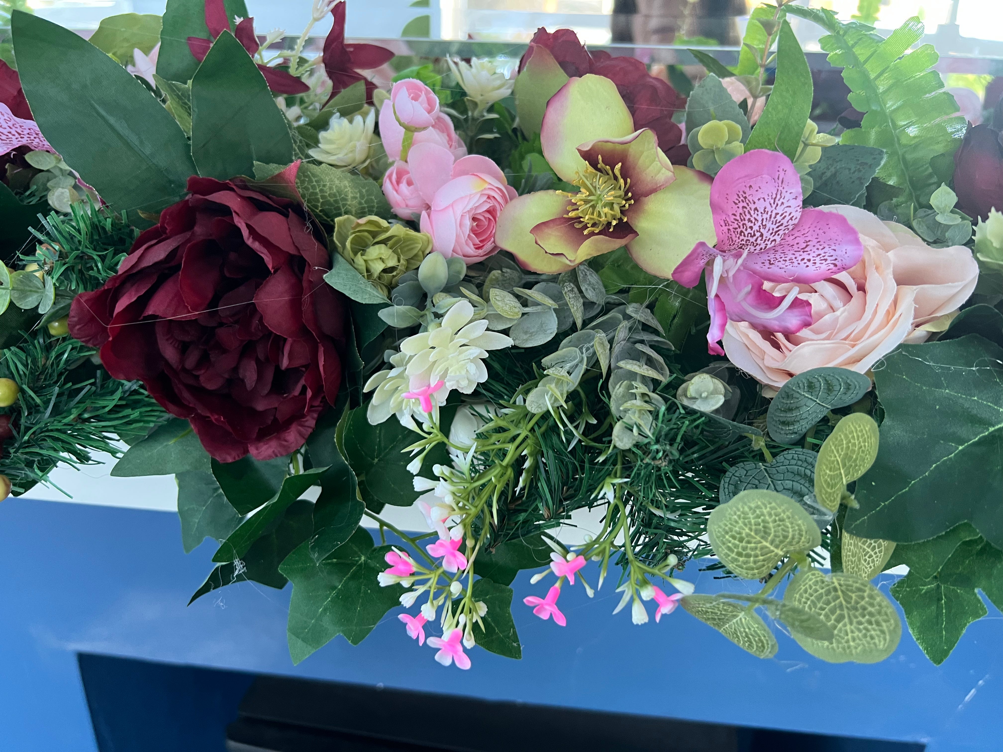 Cottage garland – Five Oaks Floral Design